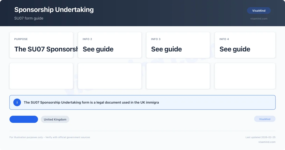 SU07 sponsorship undertaking UK | Filing Guide 2026 | VisaMind