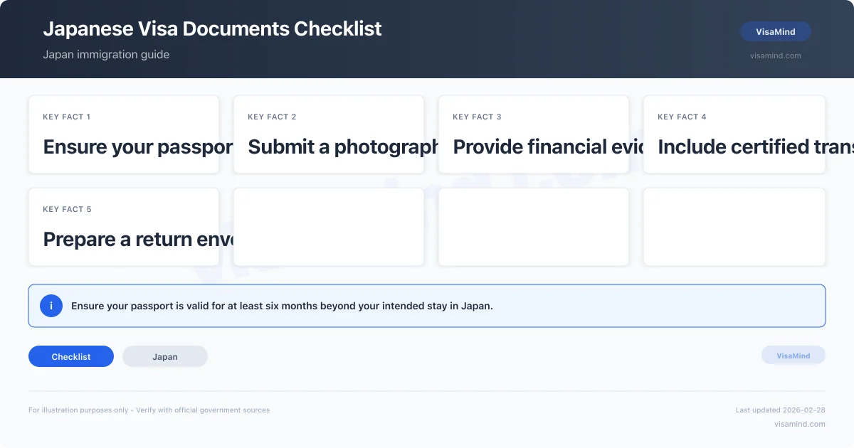 Japanese Visa Documents Checklist — Japan | VisaMind